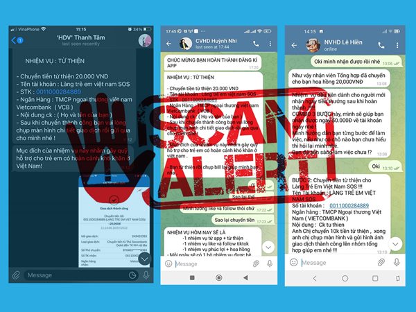 CẢNH BÁO: Lợi dụng danh nghĩa Làng trẻ em SOS Việt Nam để lừa đảo chiếm ...